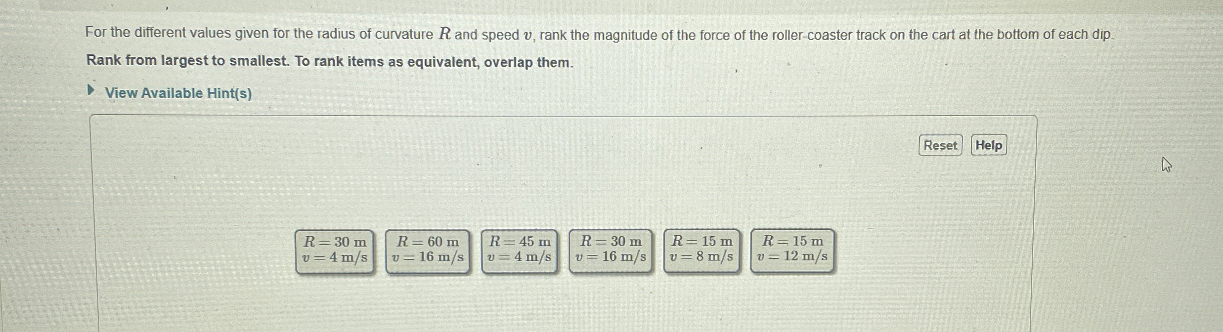 Solved For the different values given for the radius of | Chegg.com