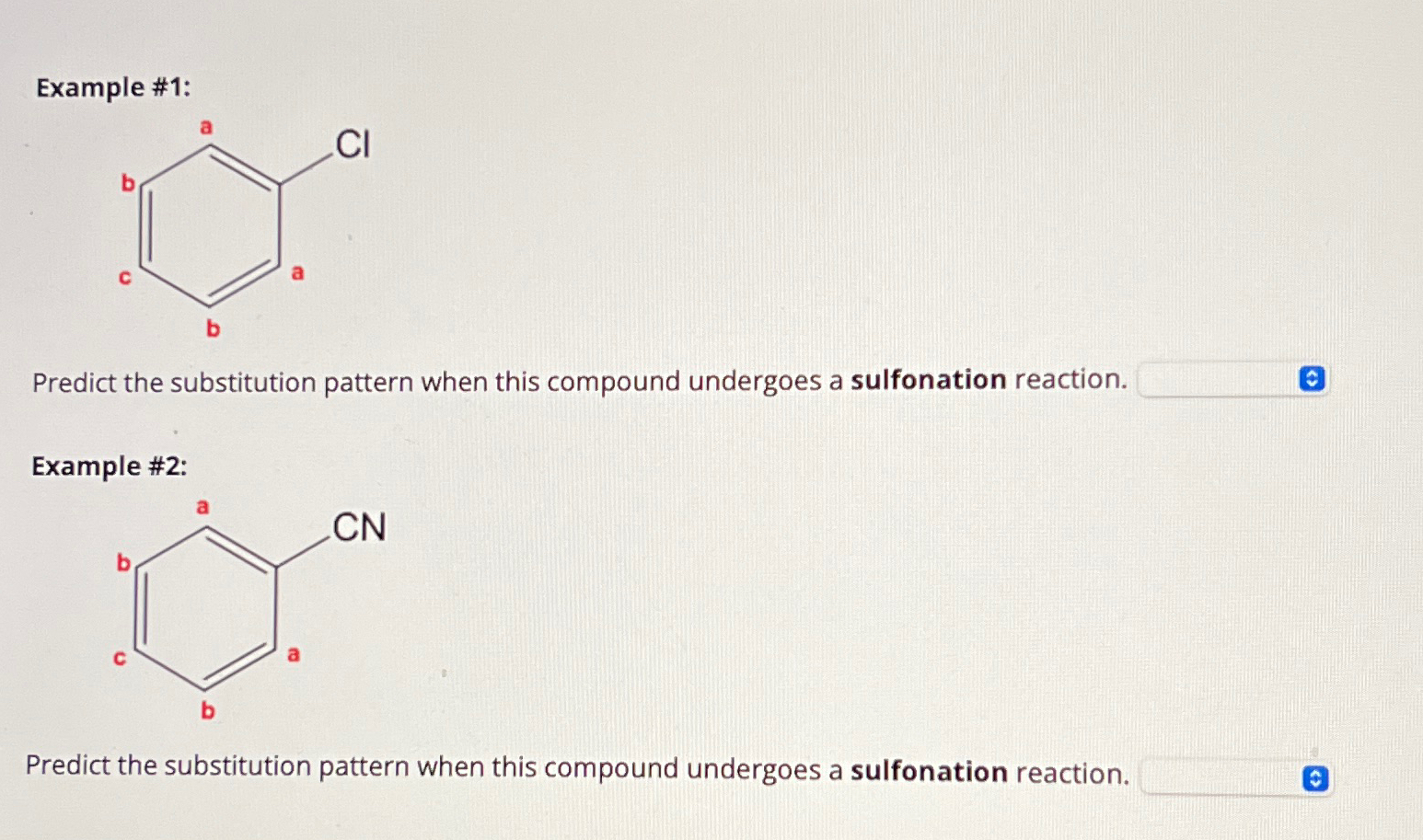 Solved Example #1:Predict the substitution pattern when this | Chegg.com
