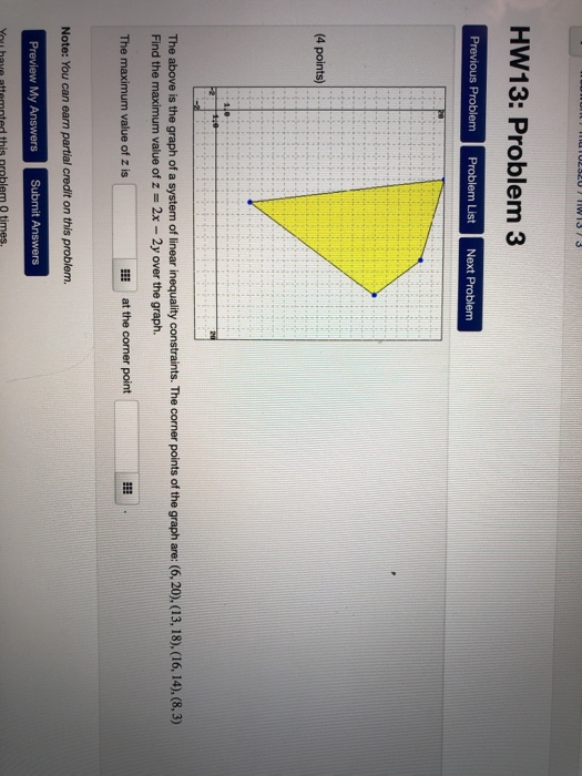 Solved WISS HW13: Problem 3 Previous Problem Problem List | Chegg.com Solved WISS HW13: Problem 3 Previous Problem Problem List | Chegg.com