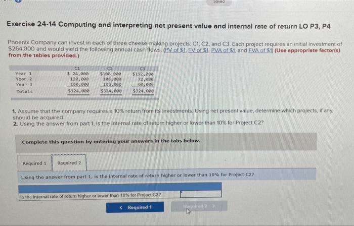 Solved excercise 24-14 computing and interpreting net | Chegg.com