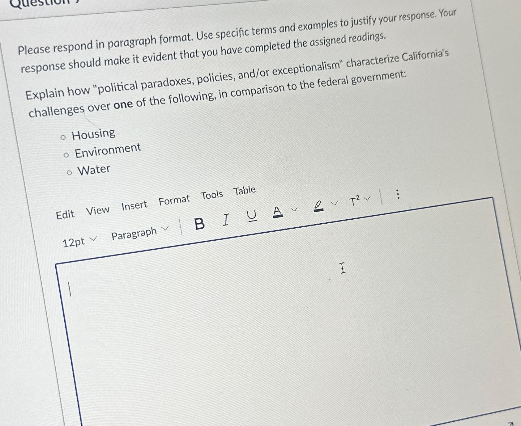 Solved Please respond in paragraph format. Use specific | Chegg.com