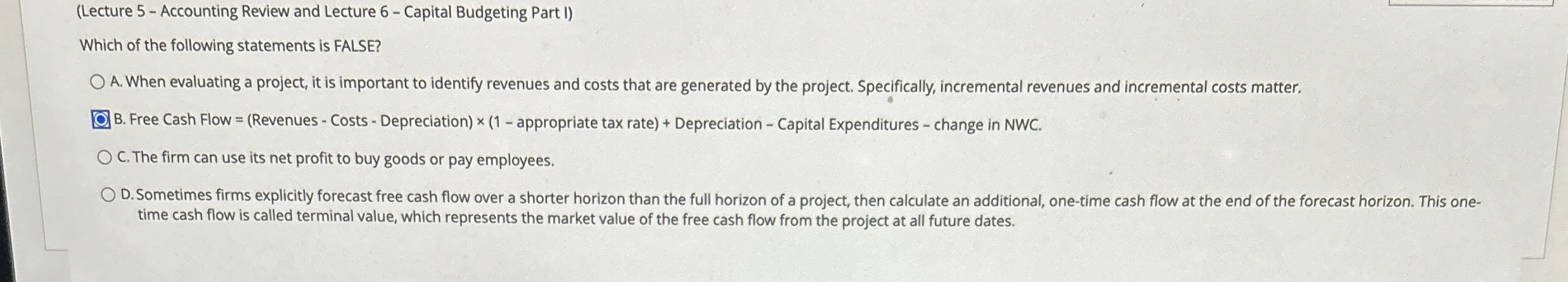 Solved (Lecture 5 - ﻿Accounting Review and Lecture 6 - | Chegg.com