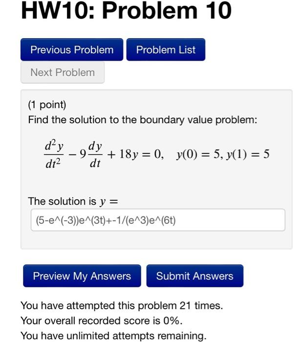 Solved Hw10 Problem 10 Previous Problem Problem List Next 2527