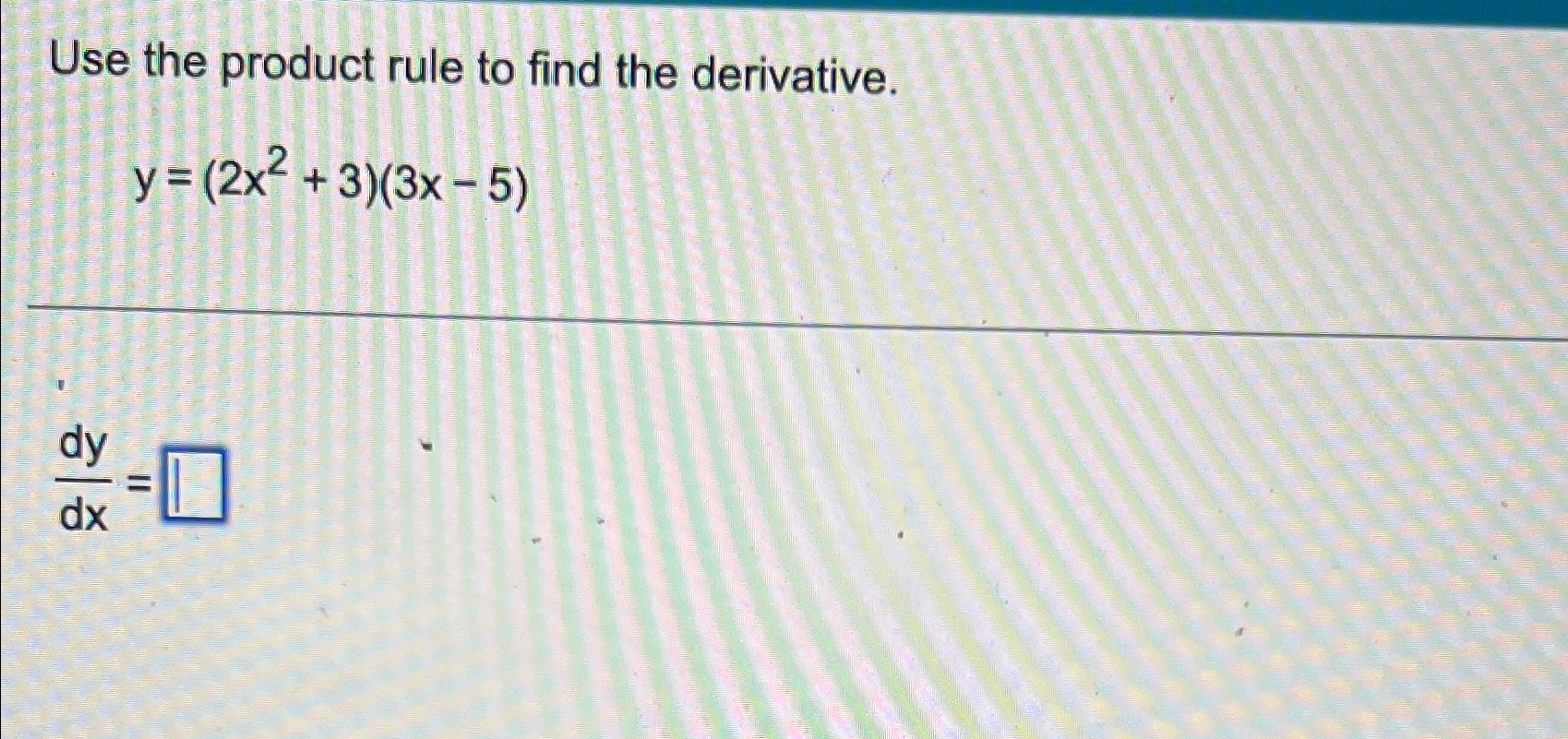 Solved Use the product rule to find the | Chegg.com