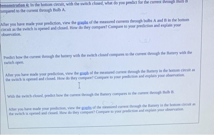 Solved Demonstration 4: In the bottom circuit, with the | Chegg.com