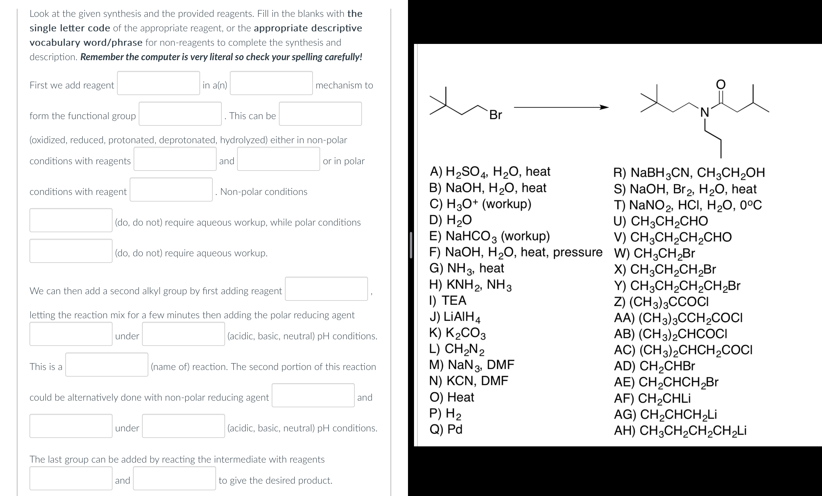 Solved Look at the given synthesis and the provided | Chegg.com
