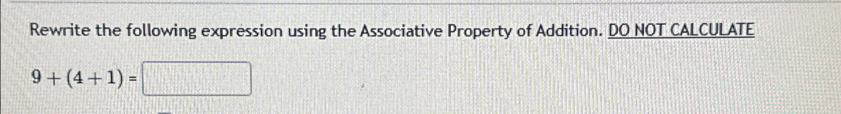 Solved Rewrite the following expression using the | Chegg.com