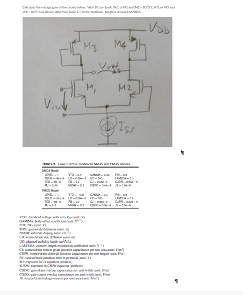 Solved Calculate the voltage gain of the circuit shown | Chegg.com
