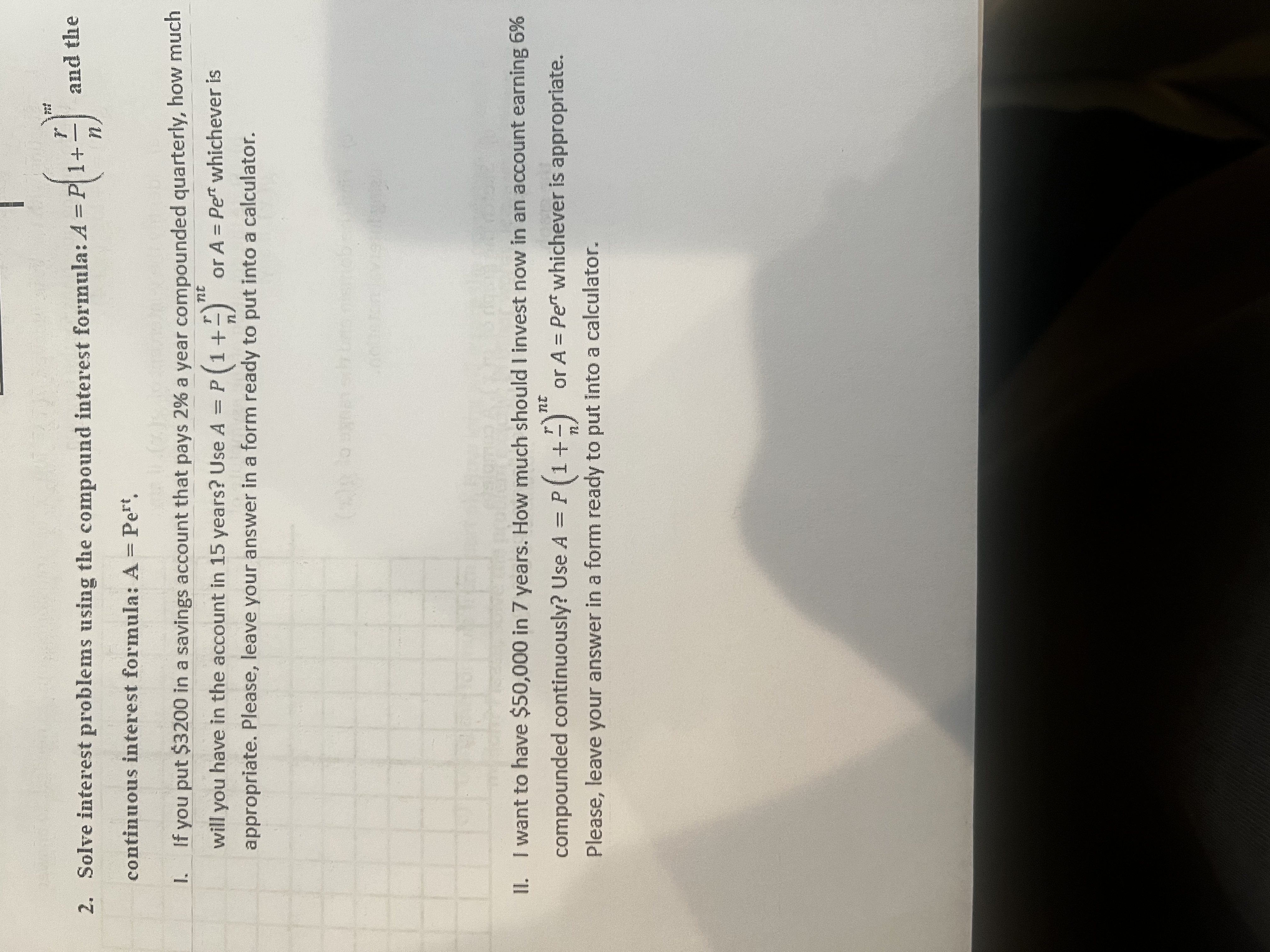 Solved Solve interest problems using the compound interest | Chegg.com