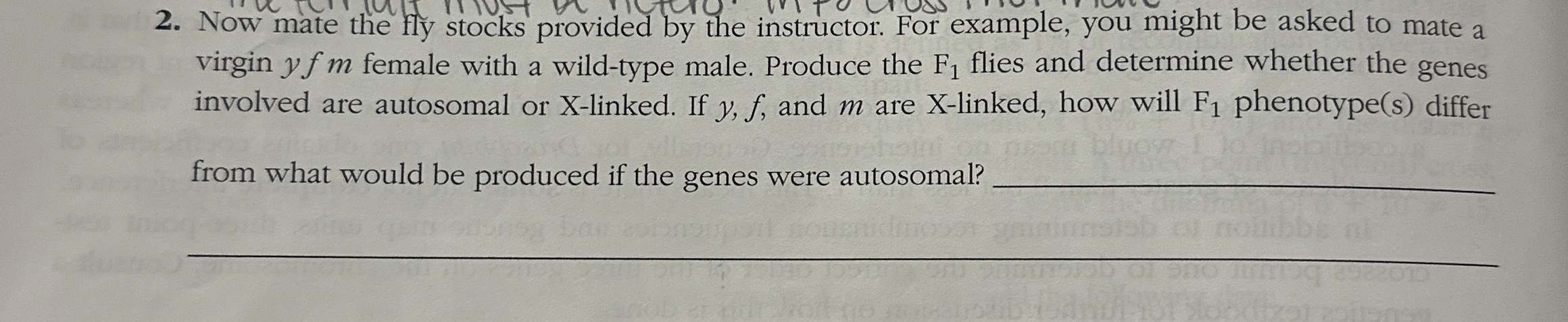 Solved Now mate the fly stocks provided by the instructor. | Chegg.com