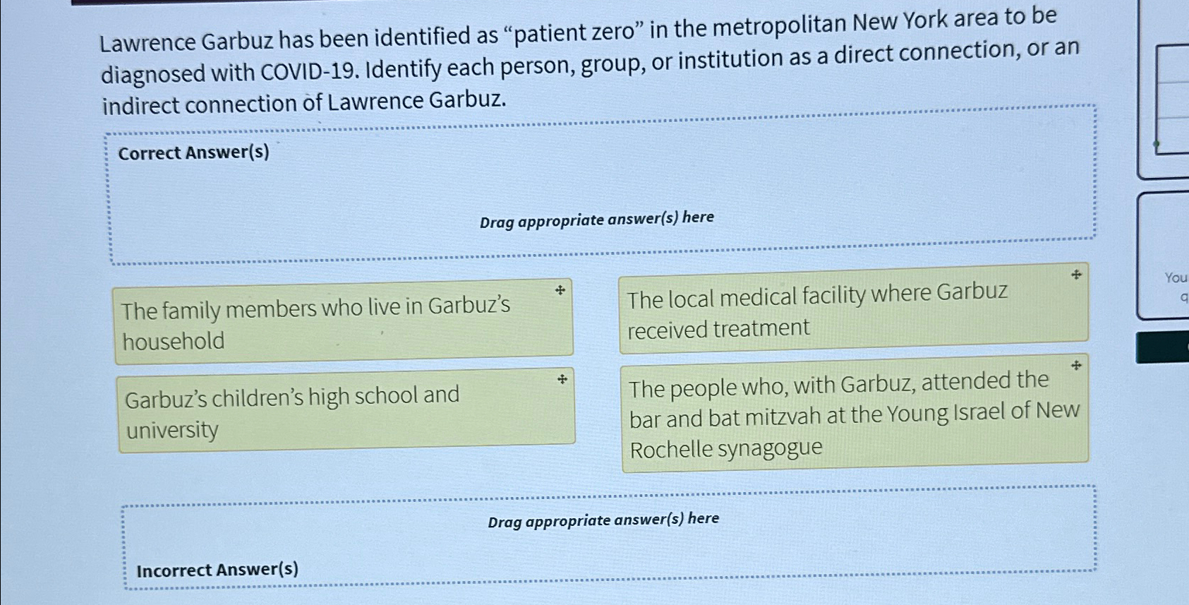 Solved Lawrence Garbuz has been identified as "patient zero" | Chegg.com