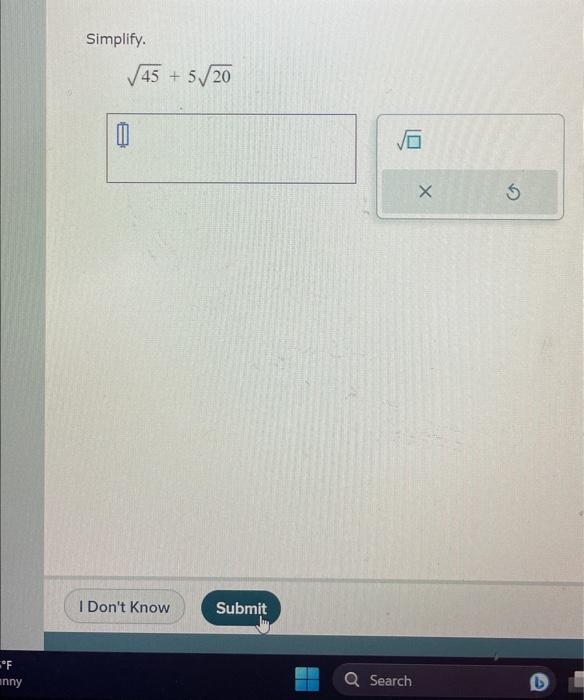 Solved Simplify. 45+520 | Chegg.com