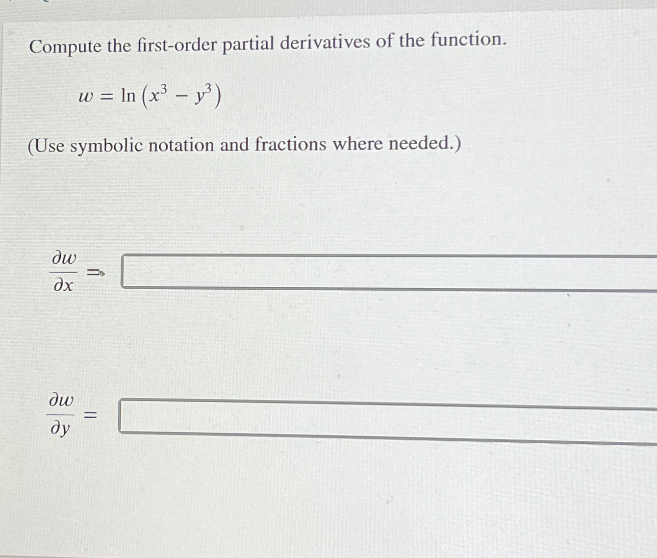 Solved Compute the first-order partial derivatives of the | Chegg.com