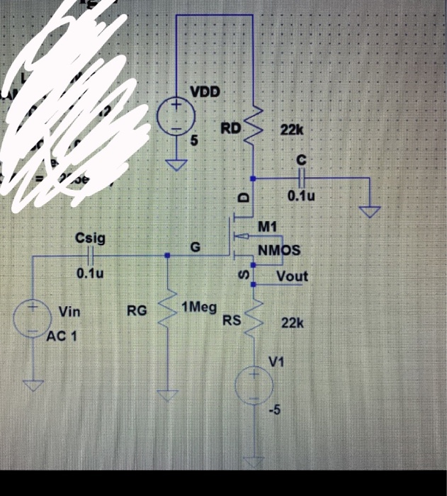 model NMOS NMOS (LEVEL 1 Lagu W20u •VTO -0.95 Kp = | Chegg.com
