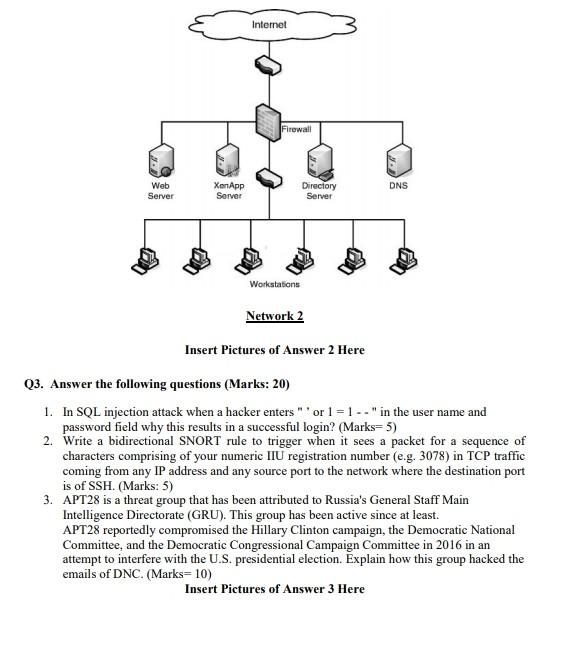 Solved Re-draw the following insecure network after making | Chegg.com