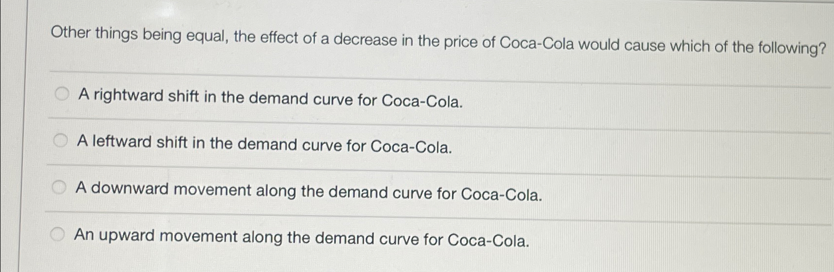 Solved Other things being equal, the effect of a decrease in | Chegg.com