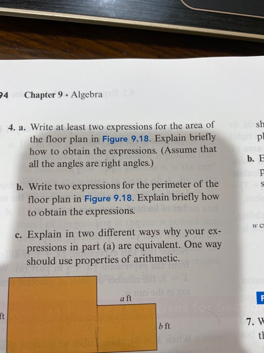 Solved 24 Chapter 9 . Algebra 4. a. Write at least two | Chegg.com