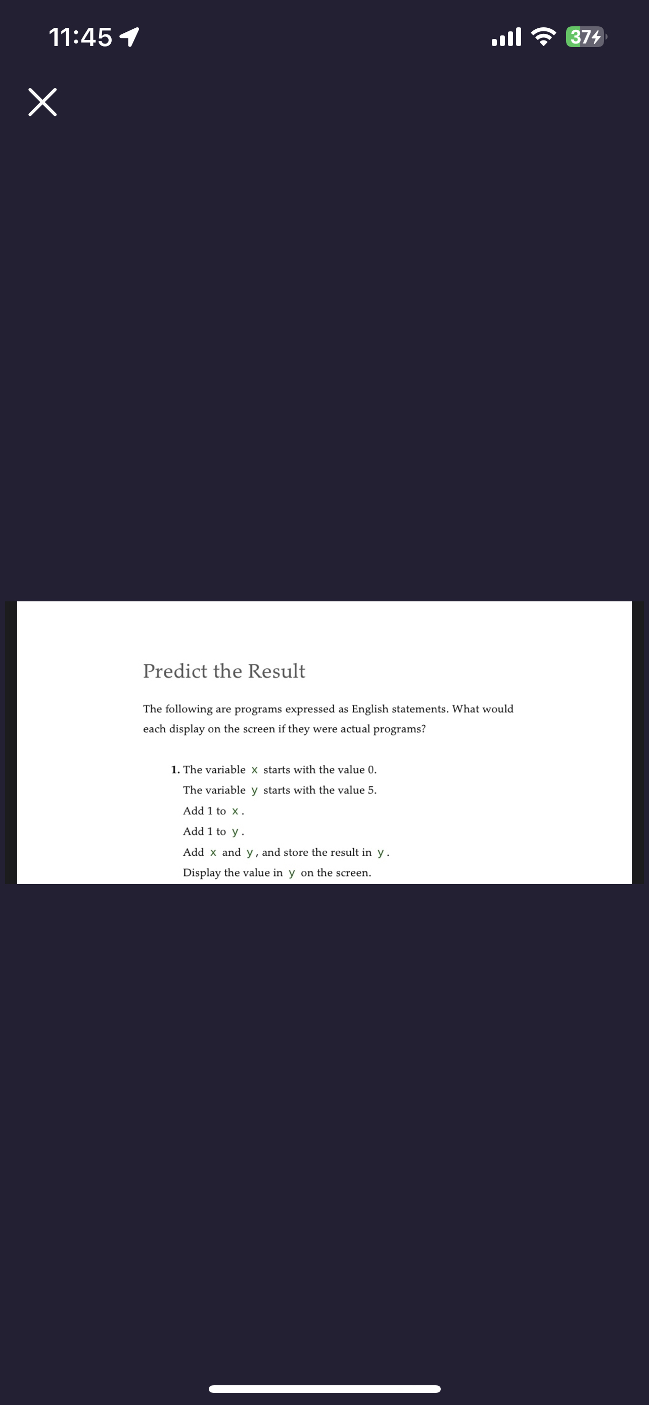 Solved Predict the ResultThe following are programs | Chegg.com