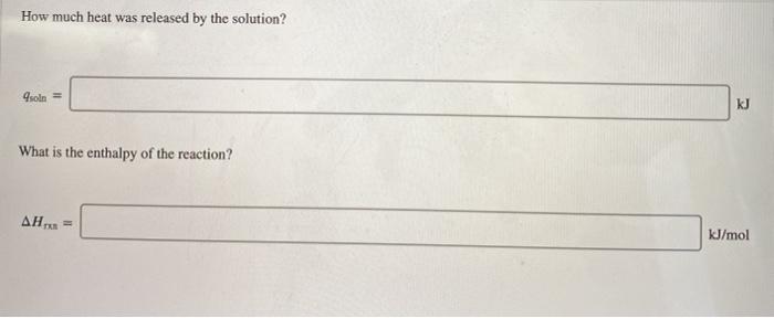 Solved Use the heat of solution interactive to calculate the | Chegg.com