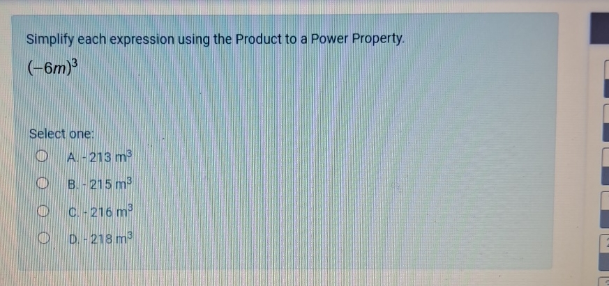 Solved Simplify each expression using the Product to a Power | Chegg.com