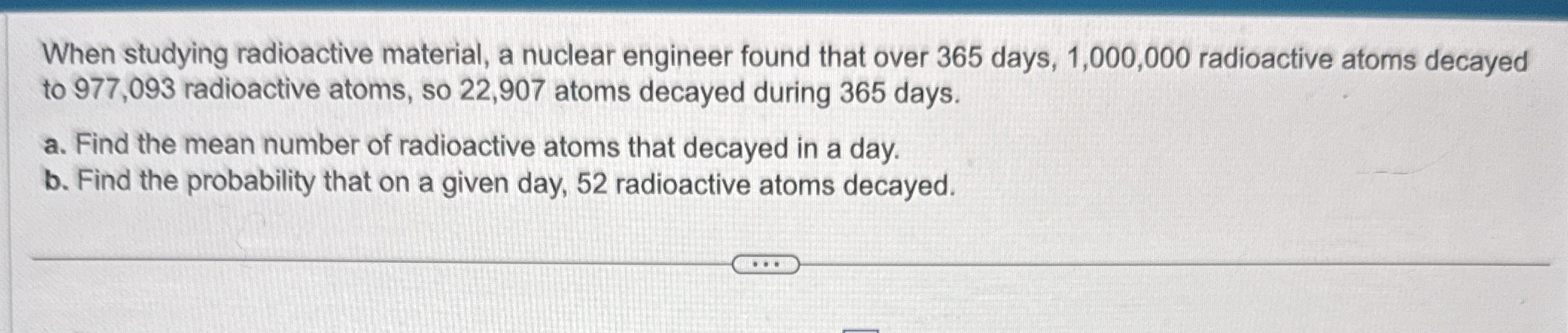 Solved When studying radioactive material, a nuclear | Chegg.com
