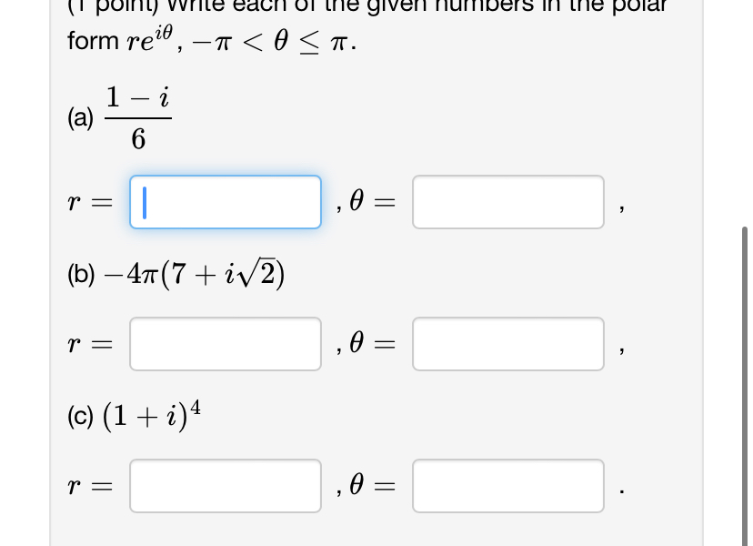 Solved form | Chegg.com