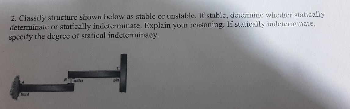 Solved 2. Classify structure shown below as stable or | Chegg.com