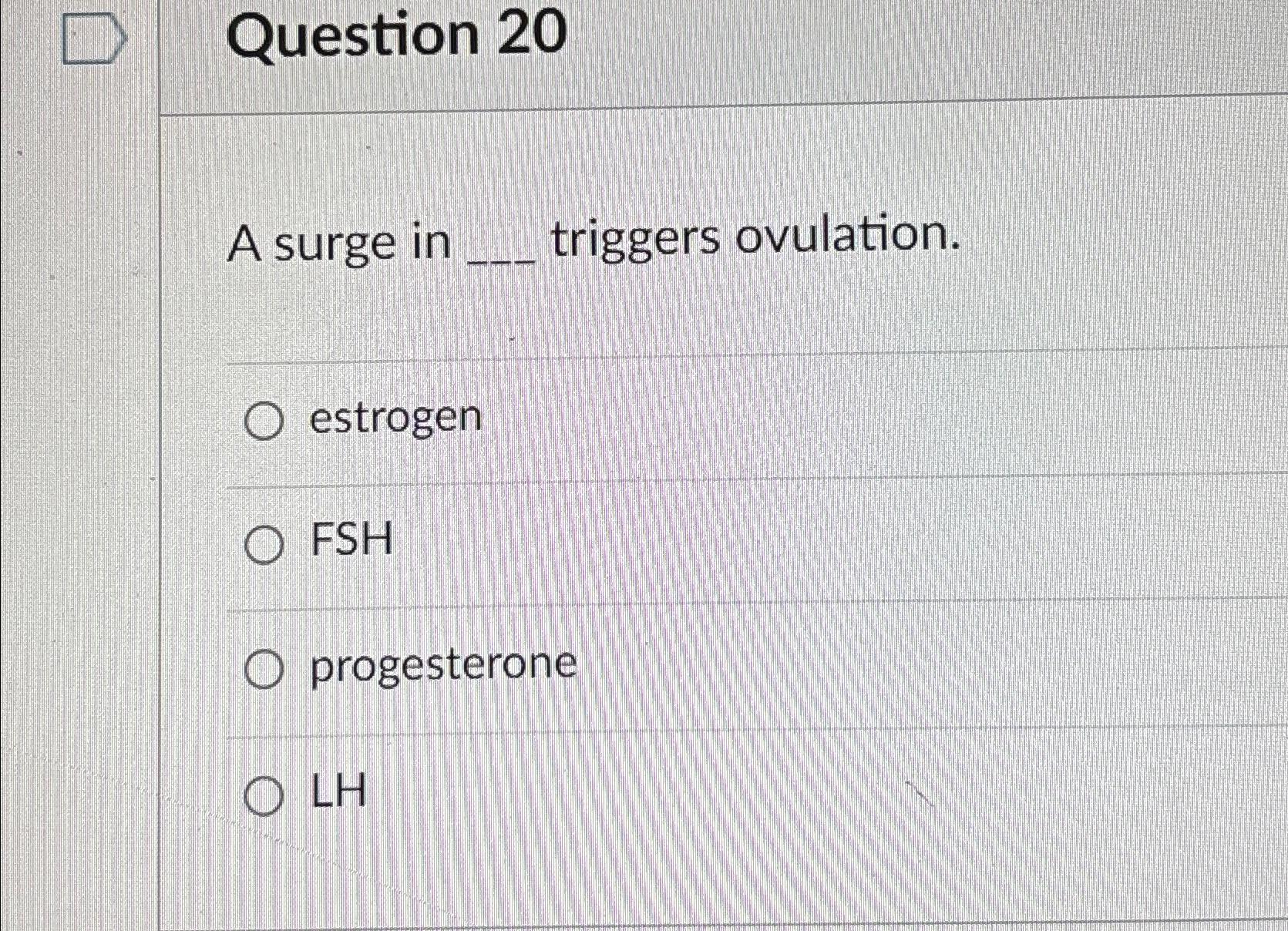 Solved Question 20A surge in triggers | Chegg.com