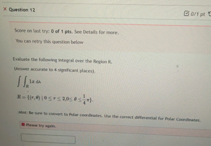 Solved Question 1201ptScore on last try: 0 ﻿of 1 ﻿pts. ﻿See | Chegg.com