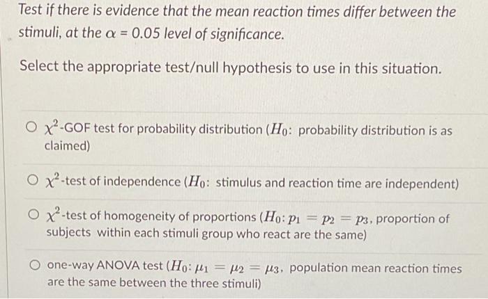 Solved In an online psychology experiment sponsored by the | Chegg.com
