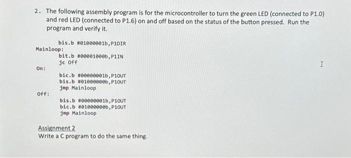 Solved 2. The following assembly program is for the | Chegg.com