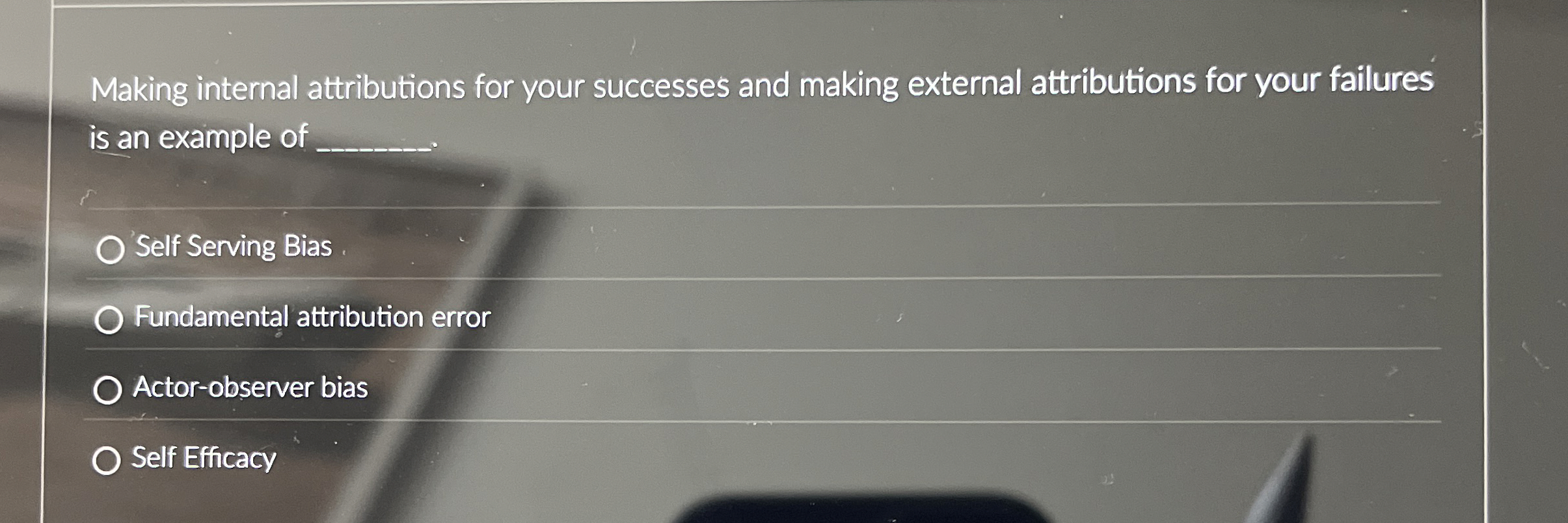 Solved Making internal attributions for your successes and | Chegg.com