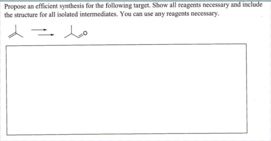 Solved Propose an efficient synthesis for the following | Chegg.com