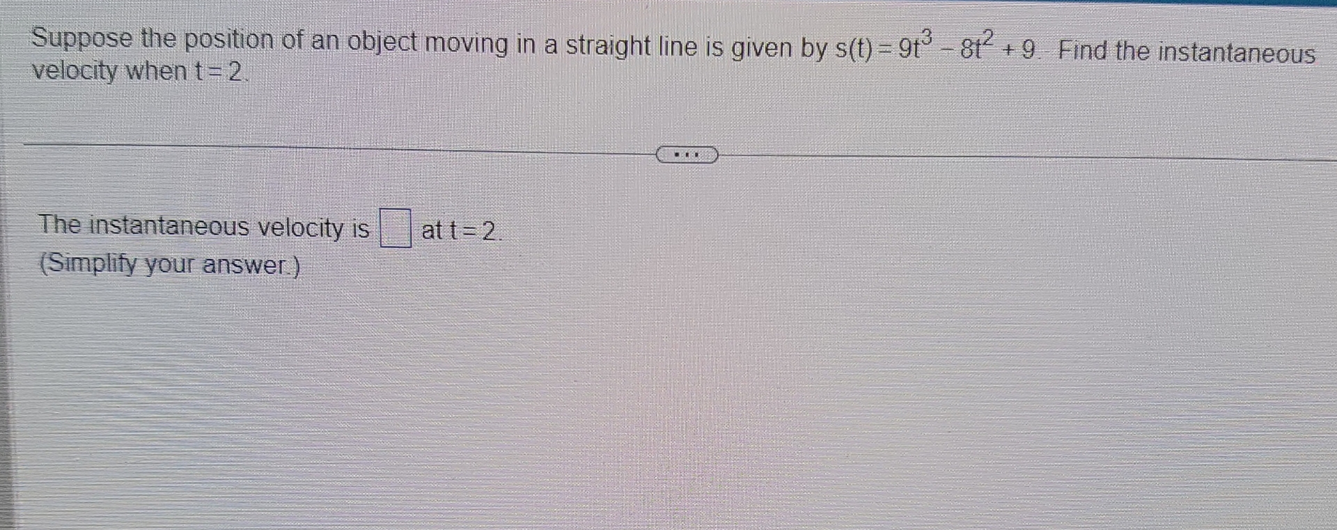 Solved Suppose the position of an object moving in a | Chegg.com