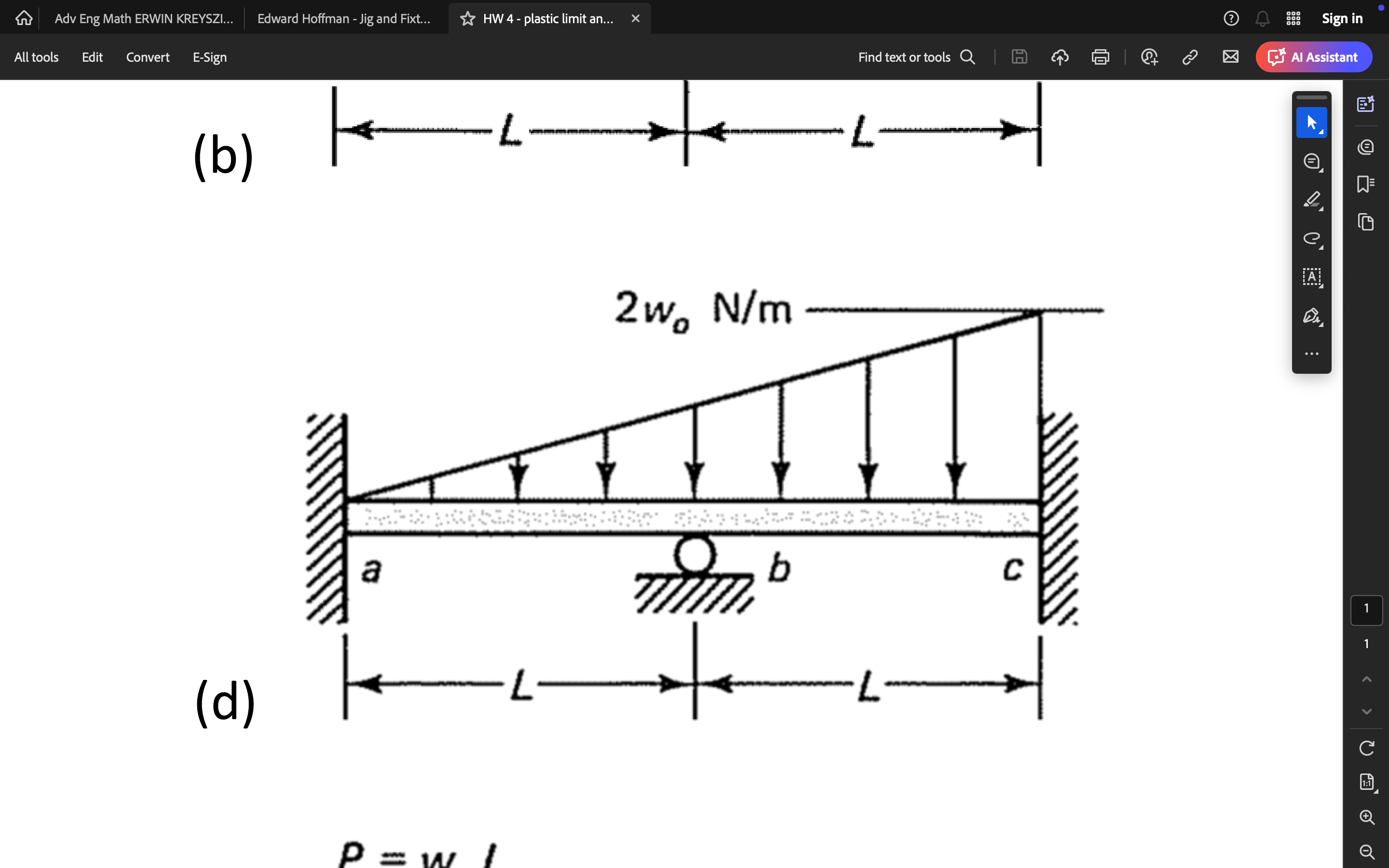 Solved Consider the prismatic loaded beams shown in figures, | Chegg.com