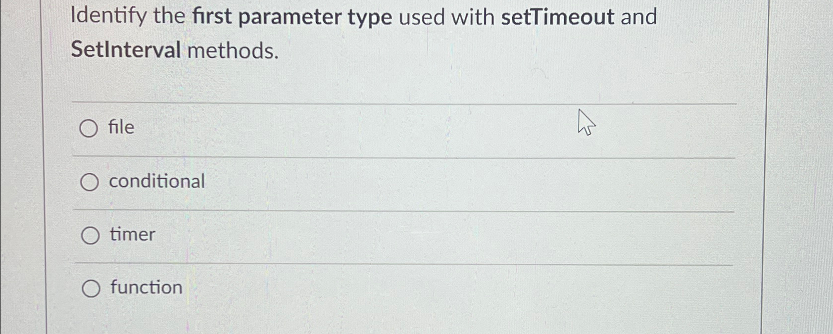 Solved Identify the first parameter type used with | Chegg.com