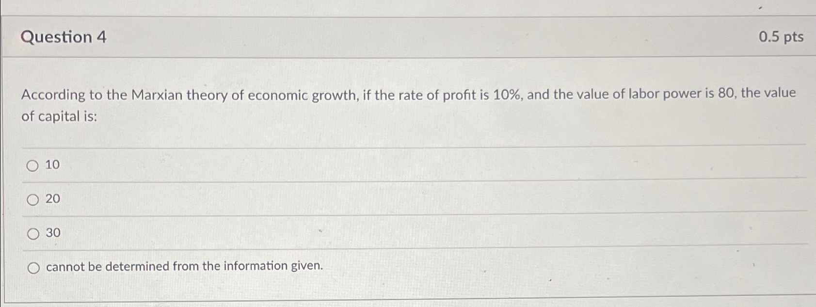 Solved Question 40.5ptsAccording to the Marxian theory of | Chegg.com
