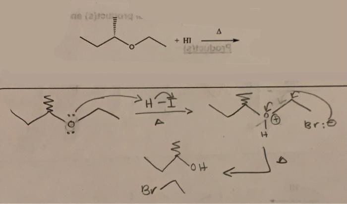 Solved Ether Nucleophilic Substitution Rxn: Complete the | Chegg.com