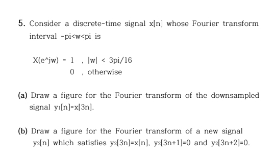 Solved Consider a discrete-time signal x[n] ﻿whose Fourier | Chegg.com