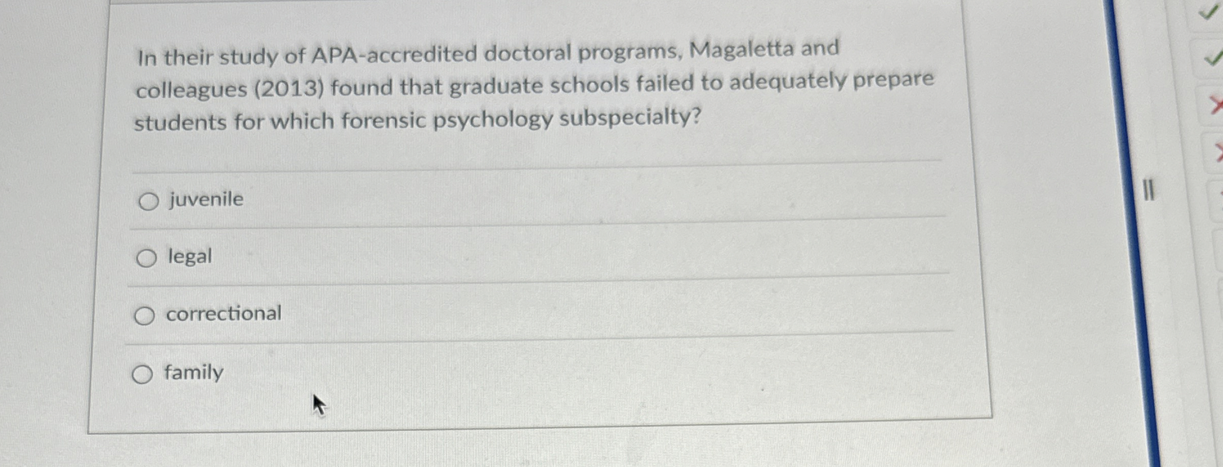 Solved In their study of APA-accredited doctoral programs, | Chegg.com