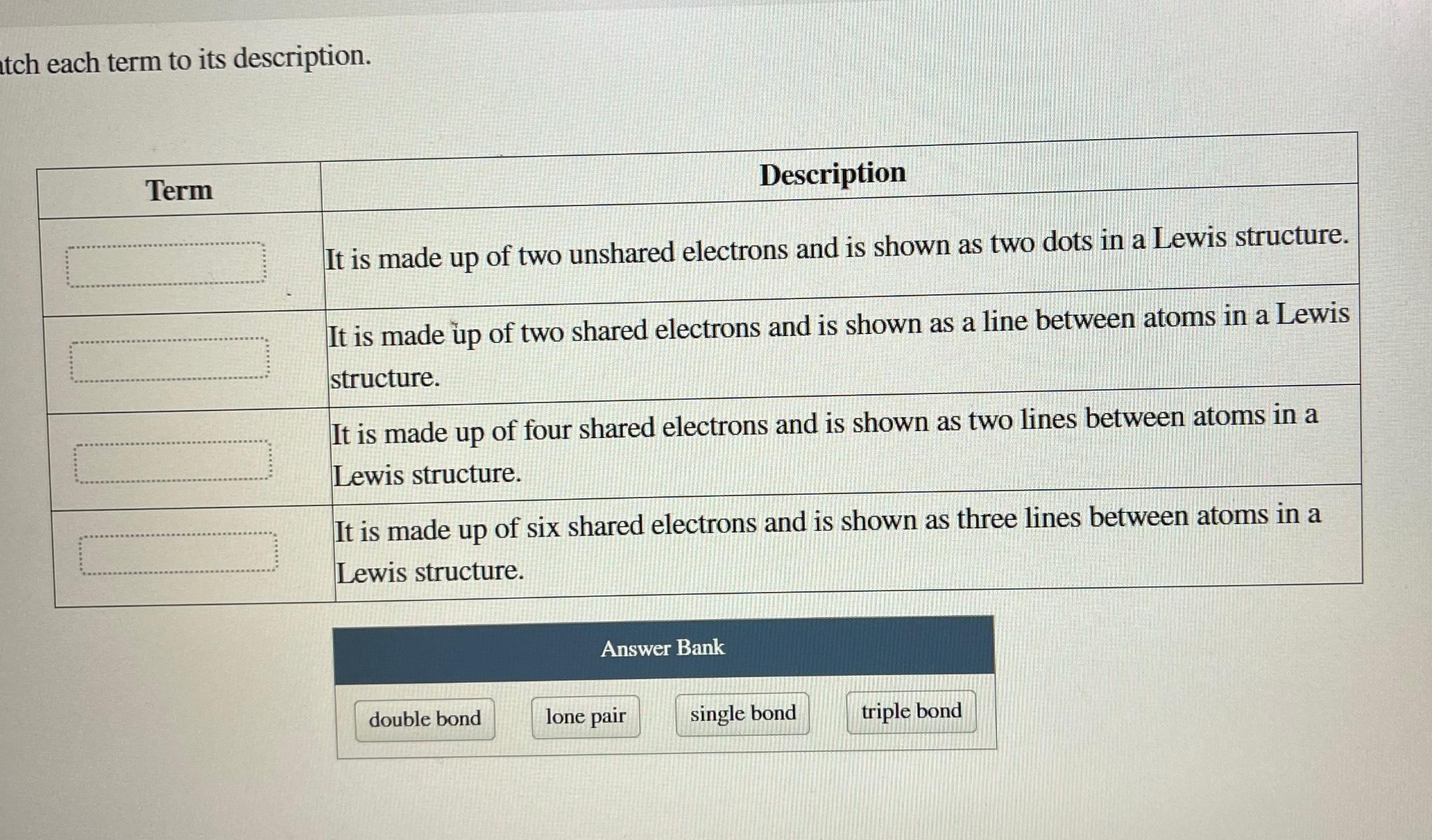Solved tch each term to its | Chegg.com