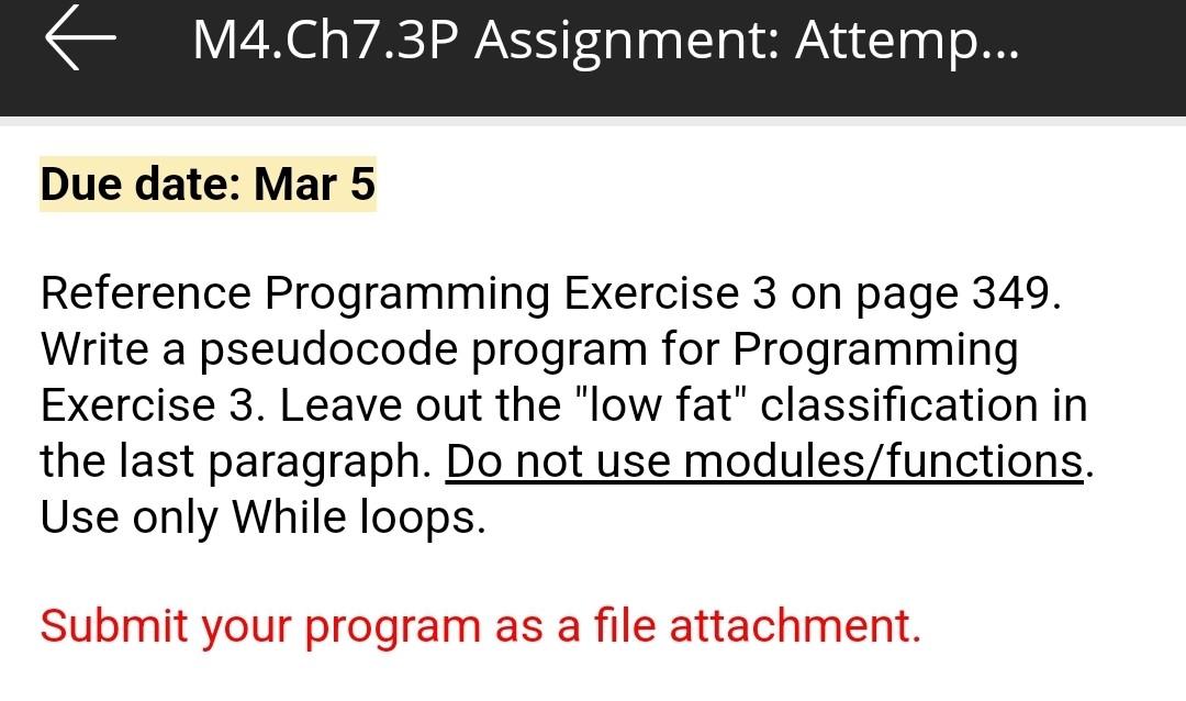 Solved Reference Programming Exercise 3 on page 349. Write a | Chegg.com Solved Reference Programming Exercise 3 on page 349. Write a | Chegg.com