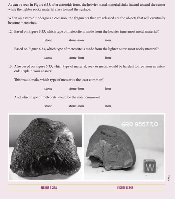 Solved AsteroIDS Comets and asteroids are both leftovers | Chegg.com