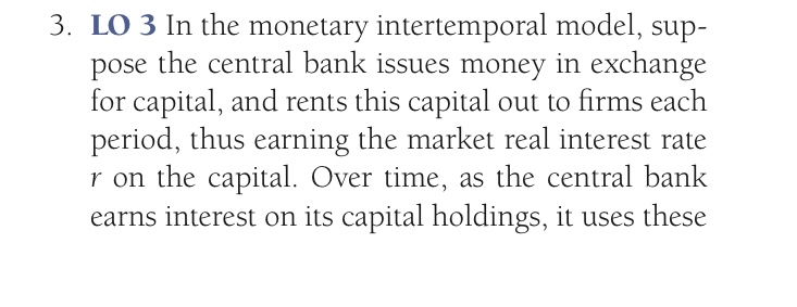 Lo 3 ﻿in The Monetary Intertemporal Model Suppose