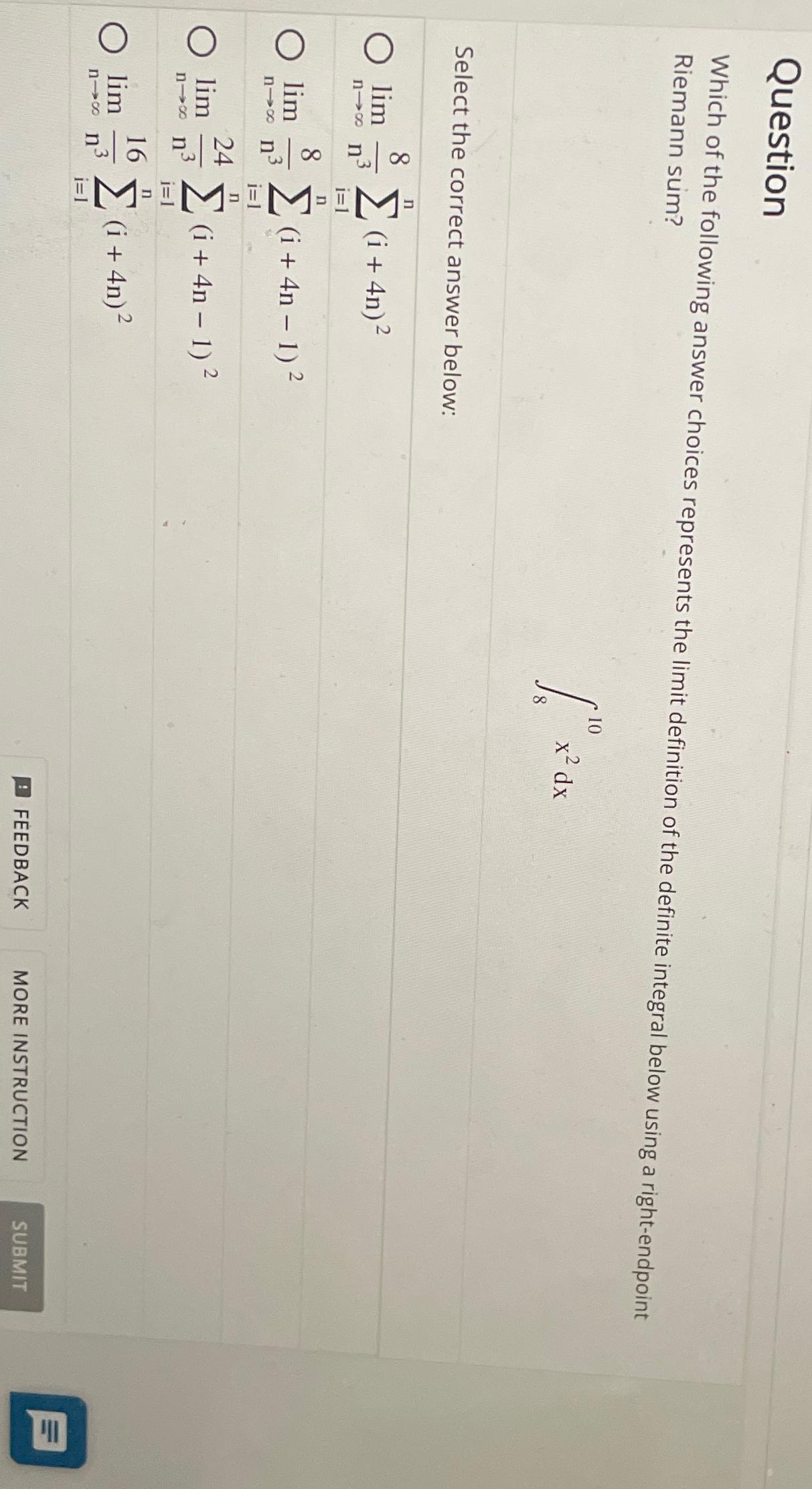 Solved QuestionWhich of the following answer choices | Chegg.com