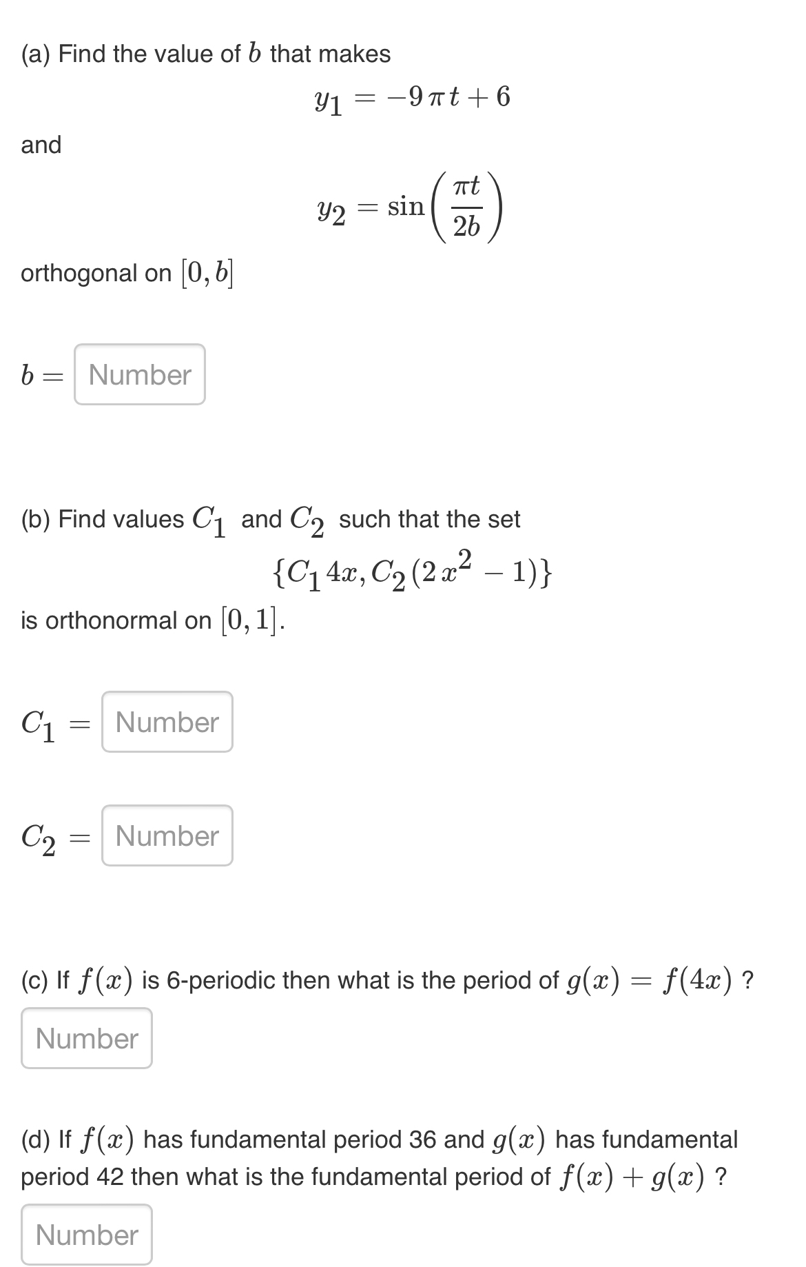 Solved (a) ﻿Find the value of b ﻿that | Chegg.com