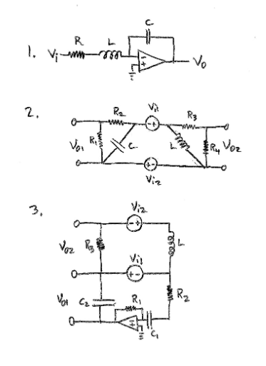 Solved Find A State Space Representation For The Circuits