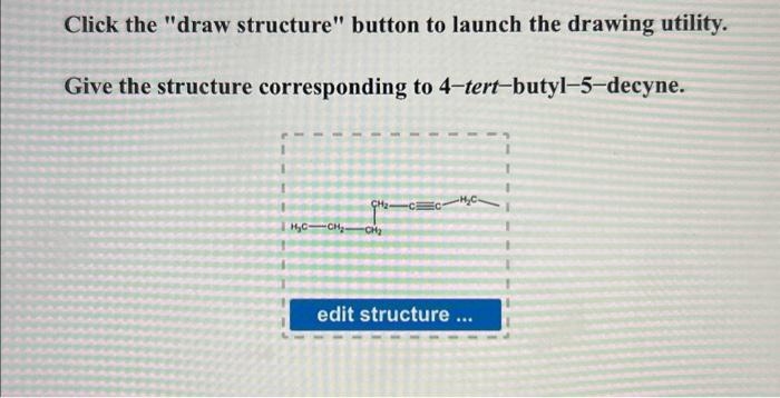 Solved Click the \"draw structure\" button to launch the | Chegg.com