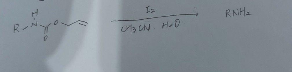 Solved 12 RNH2. R-N. CH3CN H2O 0 | Chegg.com