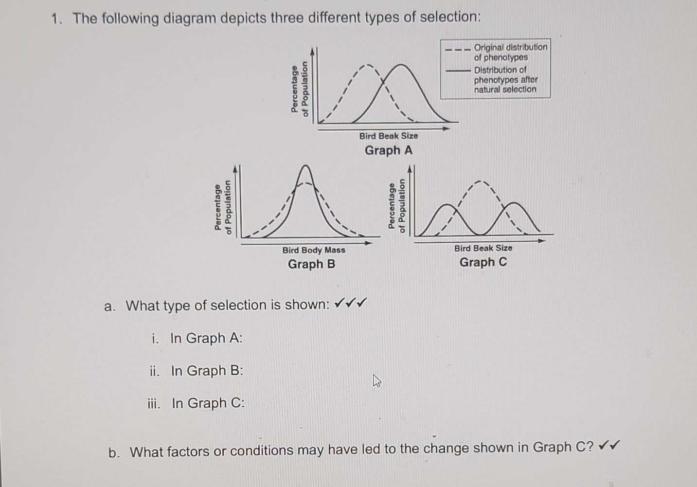 Solved 1. The following diagram depicts three different | Chegg.com